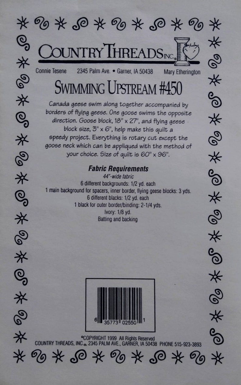 Swimming Upstream Pattern for a Wall Hanging Quilt Designed by - Etsy