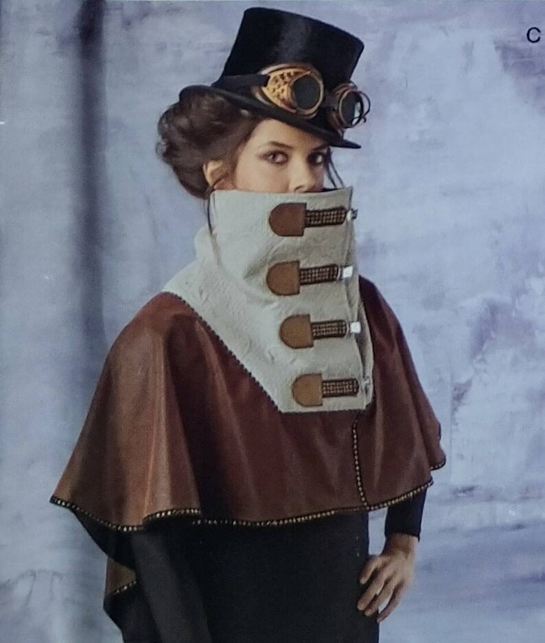 Steampunk Cape Costumes Pattern 3 Styles in Misses' & - Etsy