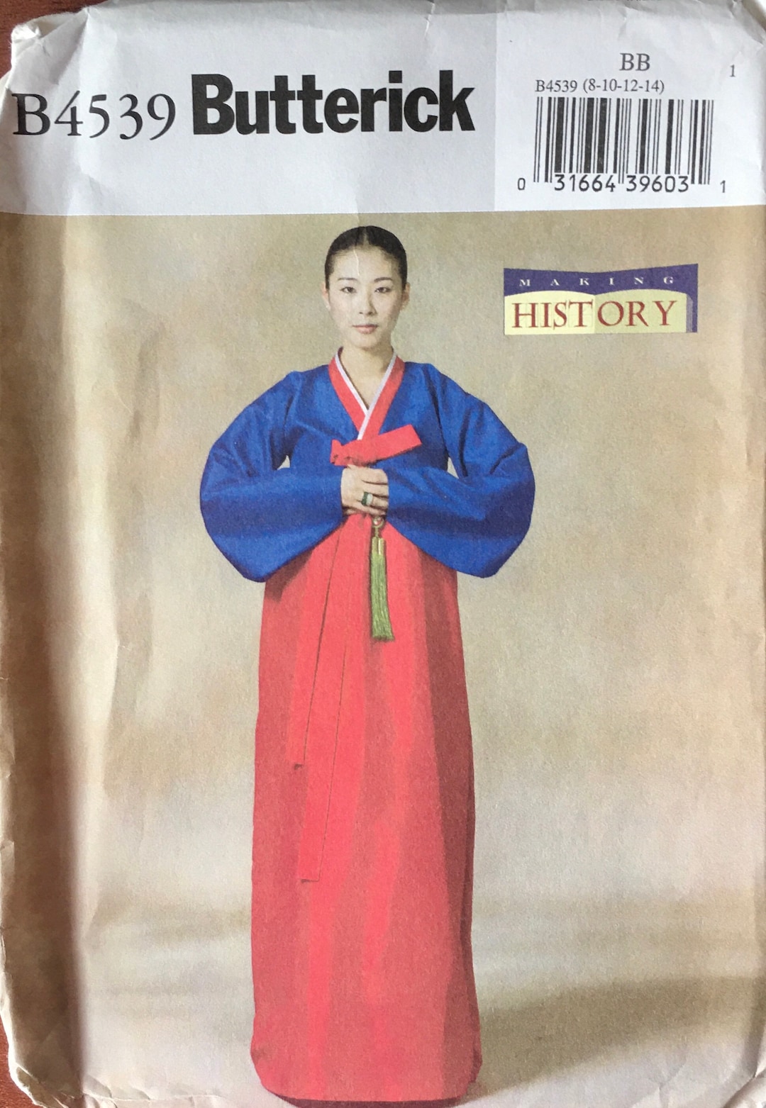 Han-bok Pattern - Traditional Wrap Dress and Jacket Korean Joseon ...