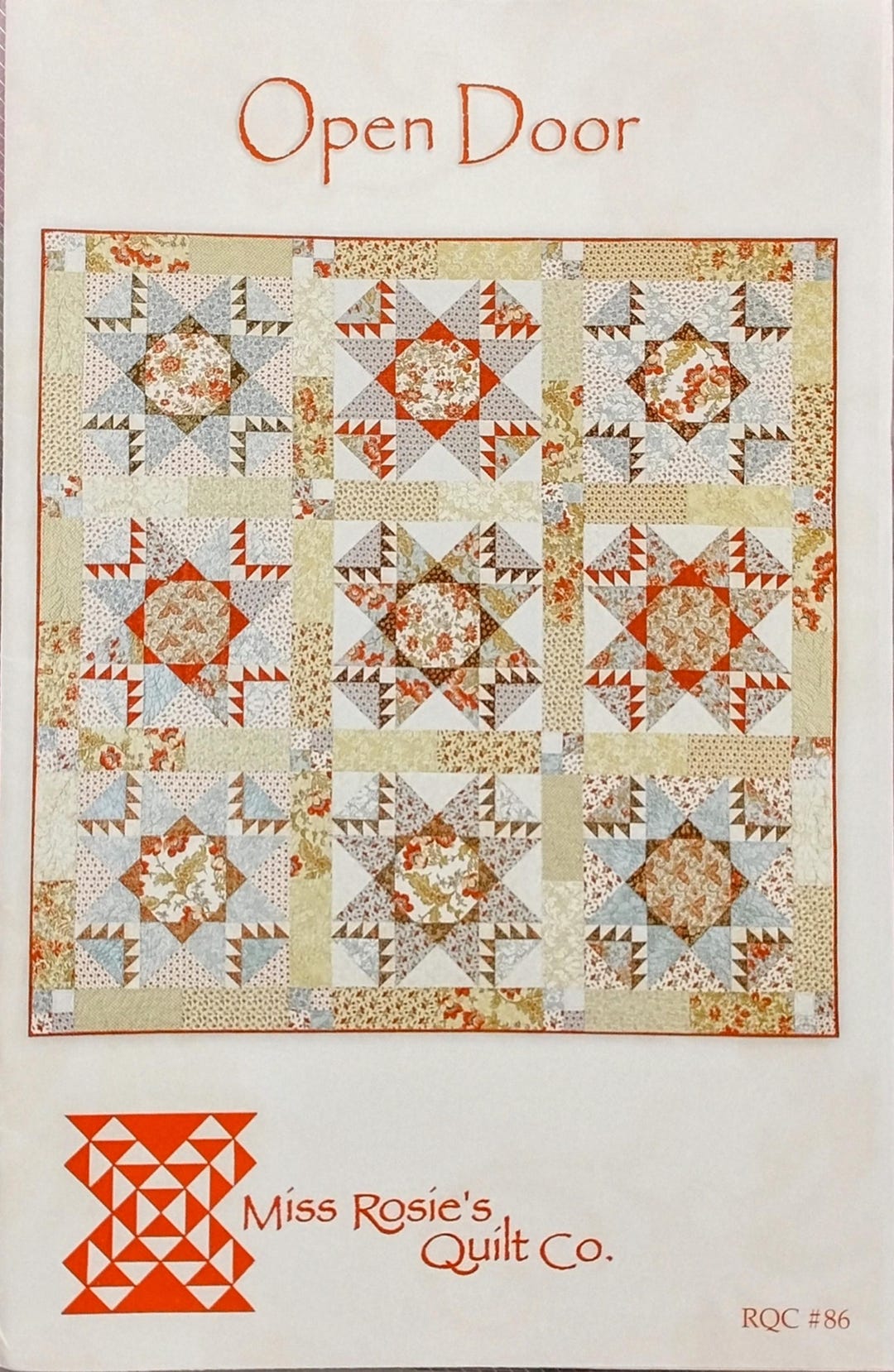 Open Door Pattern for a Wall Hanging Quilt Designed by Carrie Nelson ...