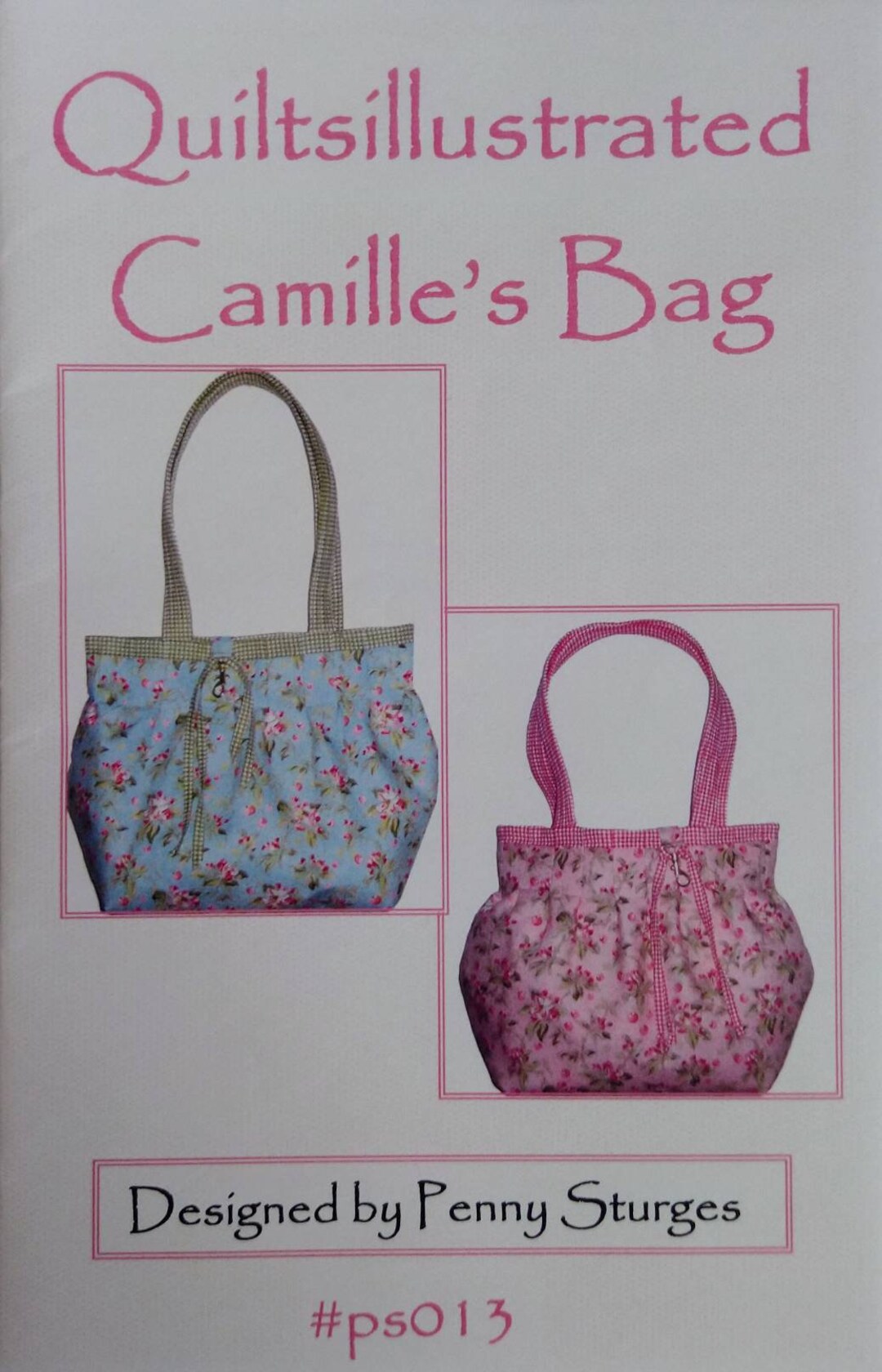 Camille's Bag Pattern for a Purse With Inner Pocket & Key Loop Designed ...