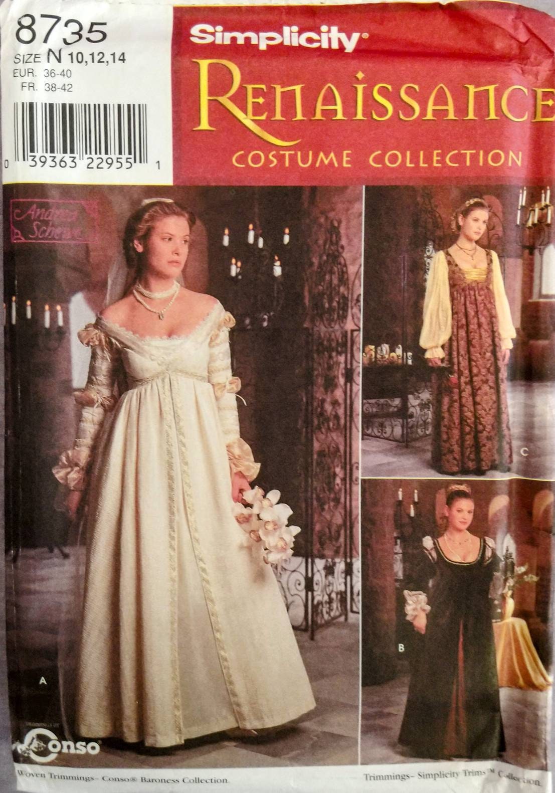 Renaissance wedding gown pattern and other Medieval gowns in | Etsy