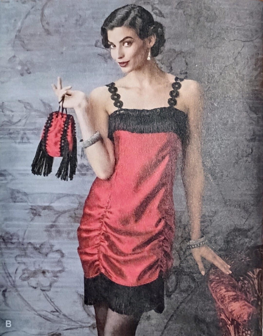 Simplicity 1247 Misses' Flapper Costumes Pattern - Slip Dresses, Top ...
