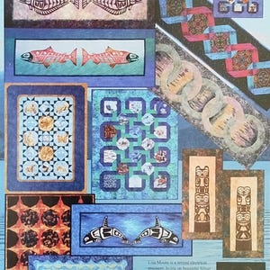 Upstream Pattern for a Lap Quilt Featuring Large Scale Prints Designed ...