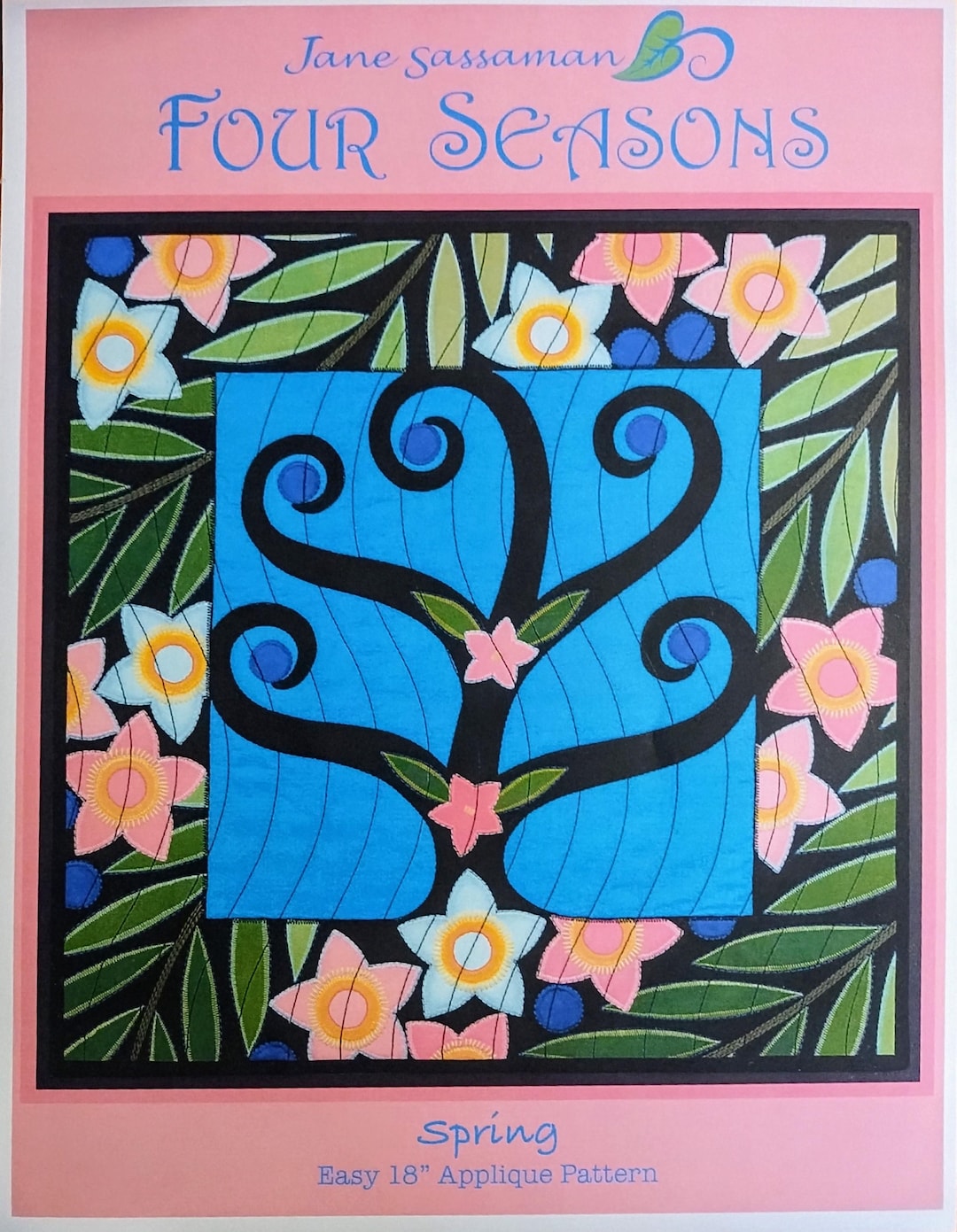 Spring Tree Pattern for a Floral Wall Hanging Quilt From the Four ...