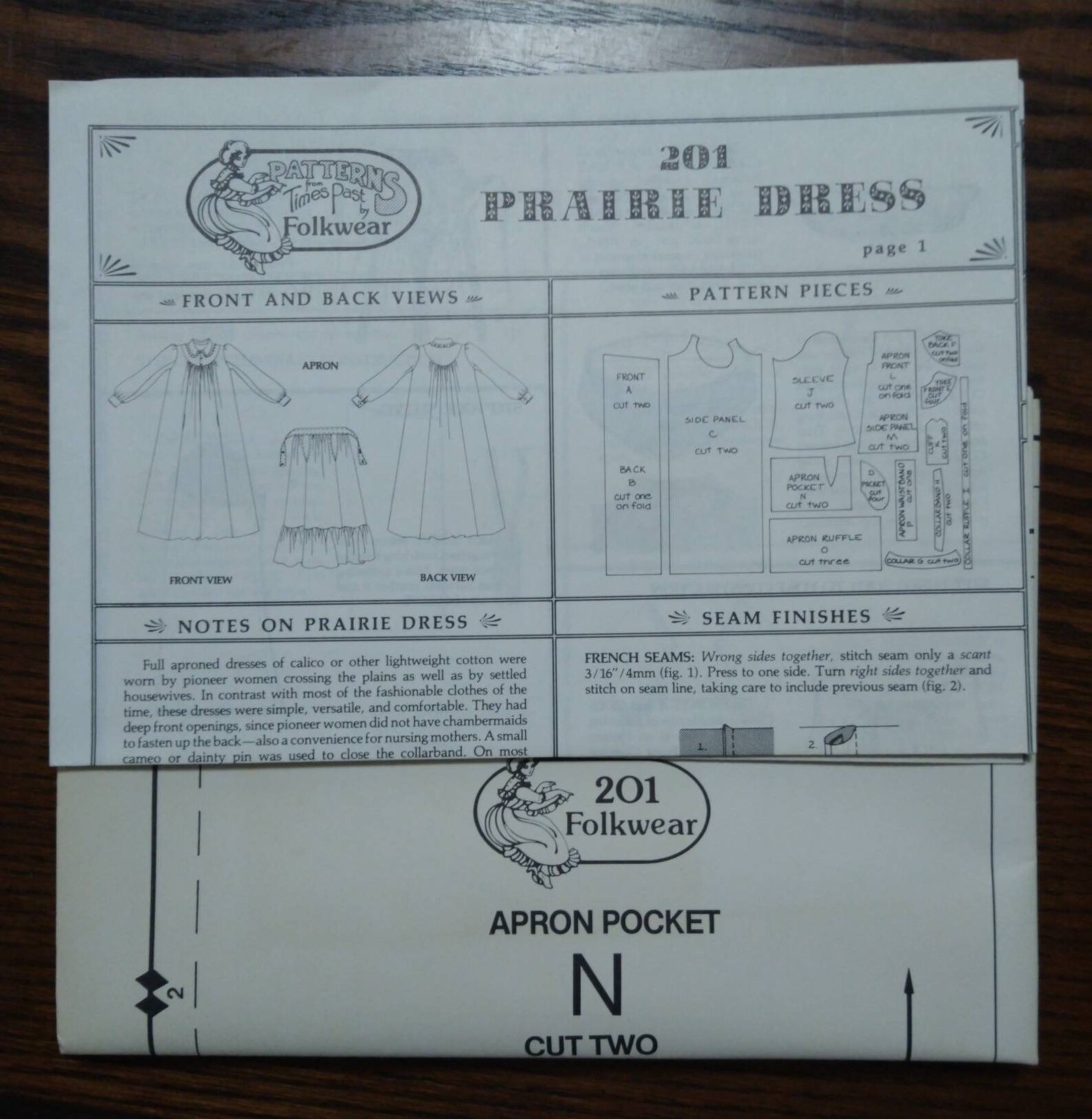 Prairie Costume Pattern Long Sleeved Ankle Dress & Feather - Etsy