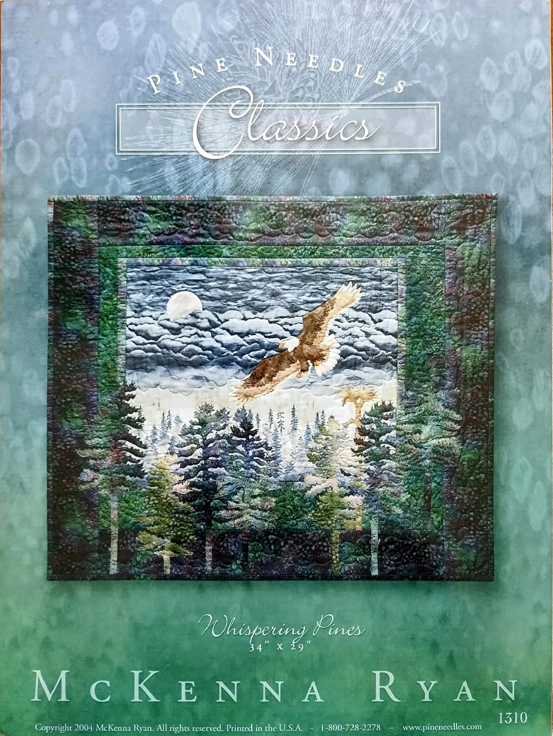 Whispering Pines Pattern for a Bald Eagle Quilt Designed by Mckenna ...