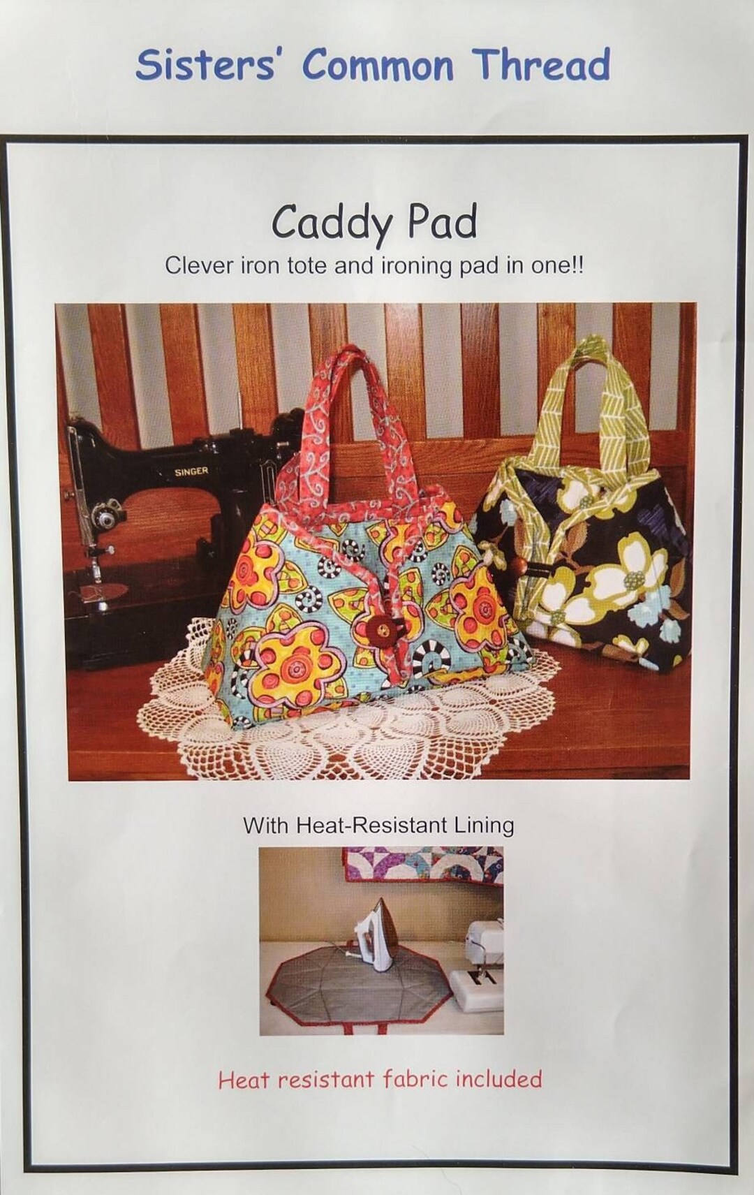 Iron Caddy Pad Pattern for an Iron Tote & Ironing Pad in One With Heat ...
