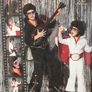Elvis Costume Pattern - Jumpsuit, Cape, Belt, Guitar Case in Boys ...