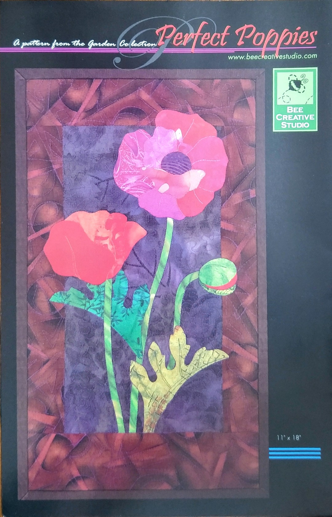 Perfect Poppies Quilt Pattern From the Garden Collection Designed by Nancy Murty for Bee ...