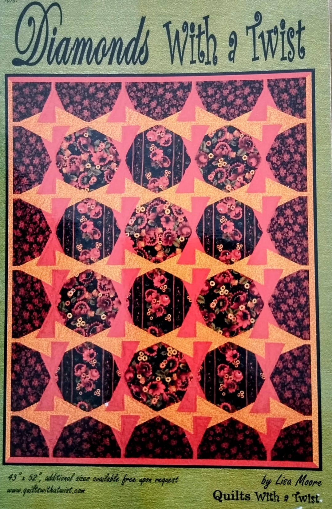 Diamonds With a Twist Pattern for a Lap Quilt Designed by Lisa Moore ...