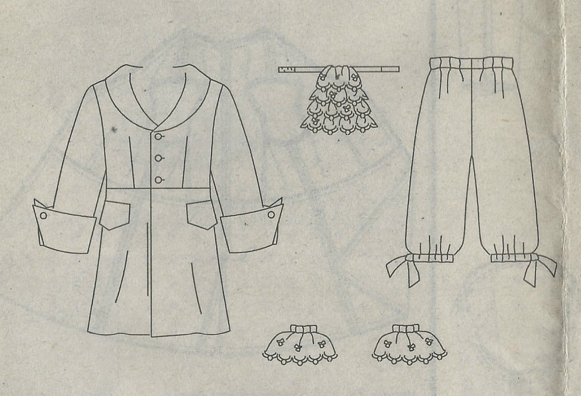 Historic French Court costume pattern coat jabot cuffs and | Etsy