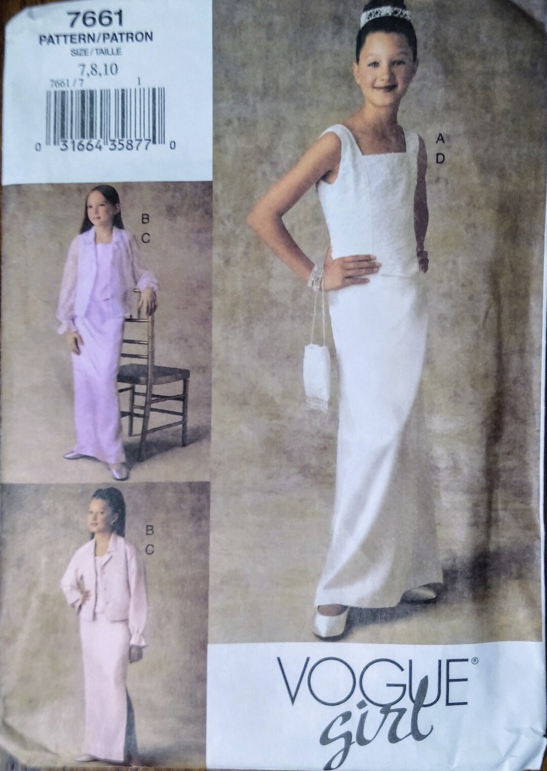 Formal Top & Ankle Length Skirt Pattern in Two Styles With Sheer Blouse ...