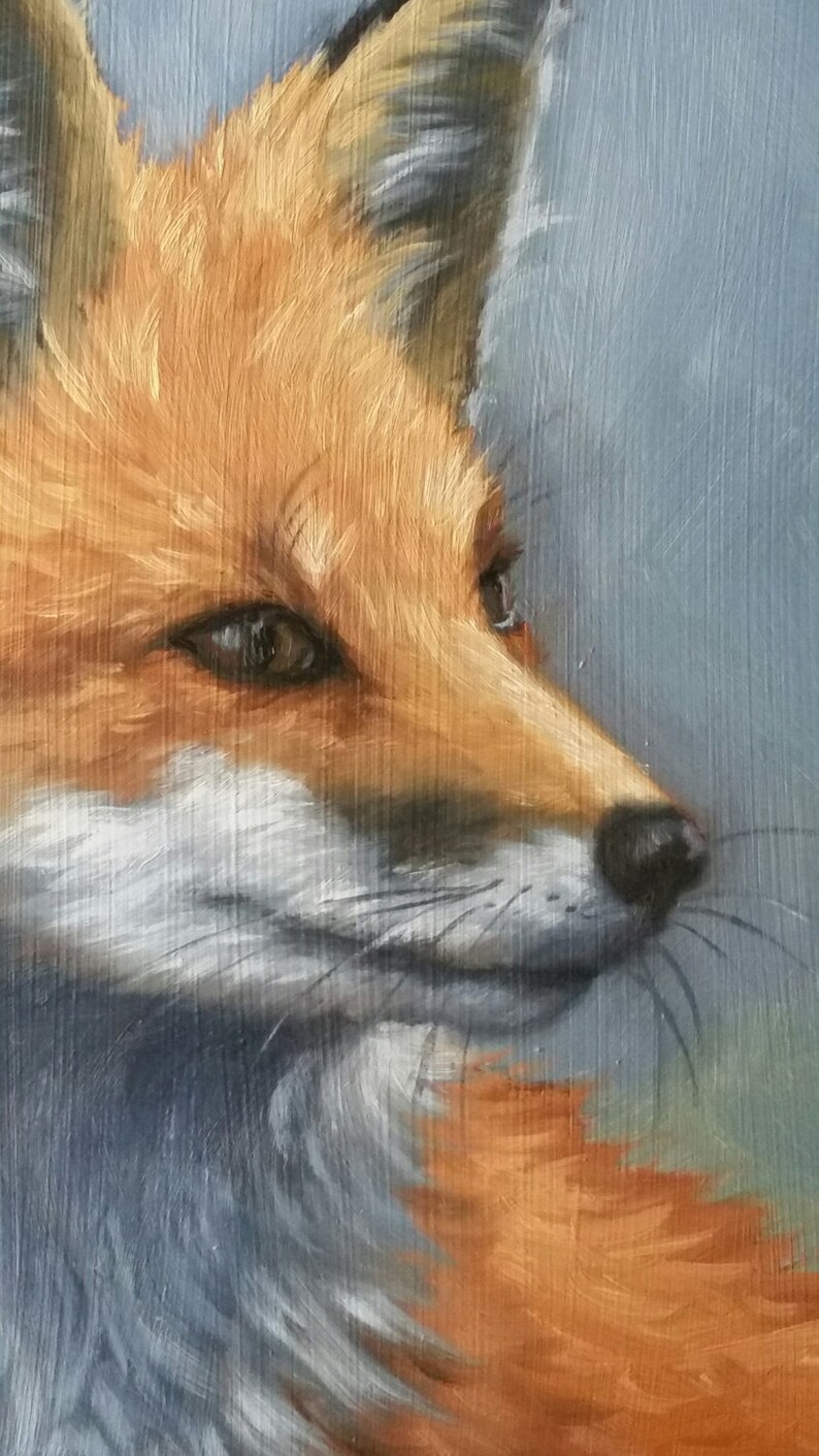 FOX - Red Fox - Fox Painting - Fox Print - Wildlife Painting - Etsy