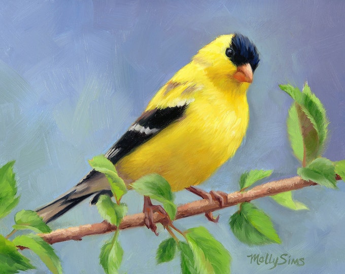 Goldfinch Painting Bird Painting Bird Art Giclee Print Open Edition ...