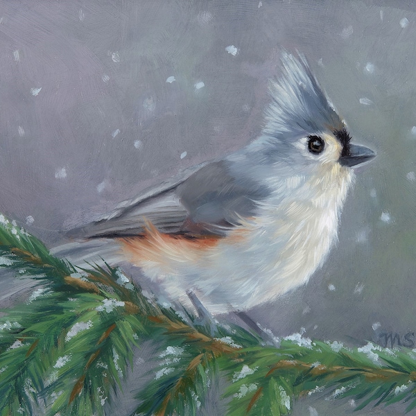 Tufted Titmouse - Etsy
