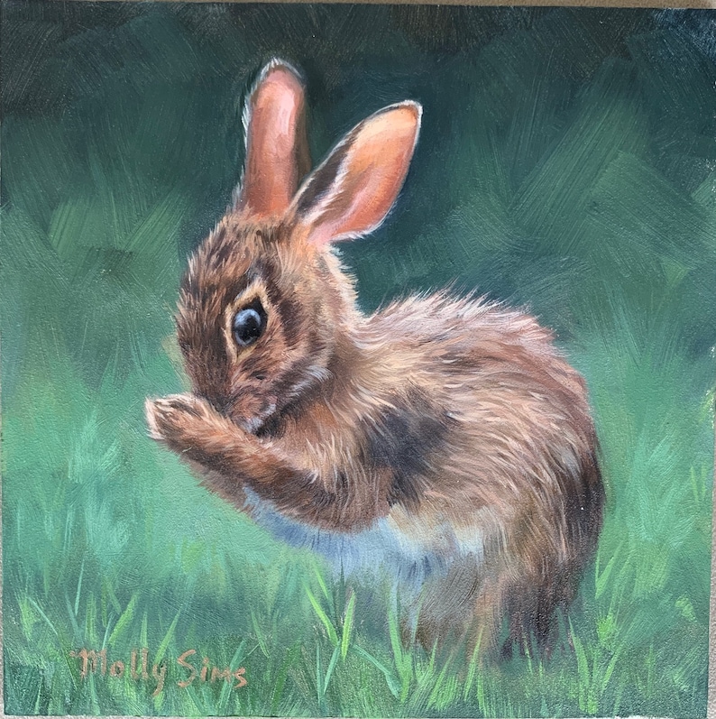Rabbit Rabbit Art Rabbit Painting Bunny Art Realistic - Etsy