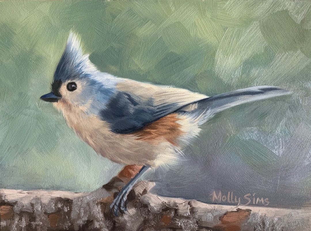 Titmouse Painting - Titmouse Art - Wildlife - Giclee Print - Bird ...