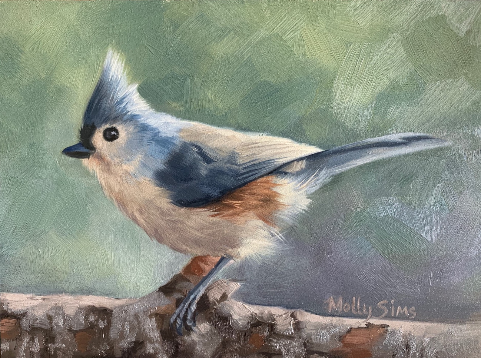 Titmouse Painting - Titmouse Art - Wildlife - Giclee Print - Bird ...