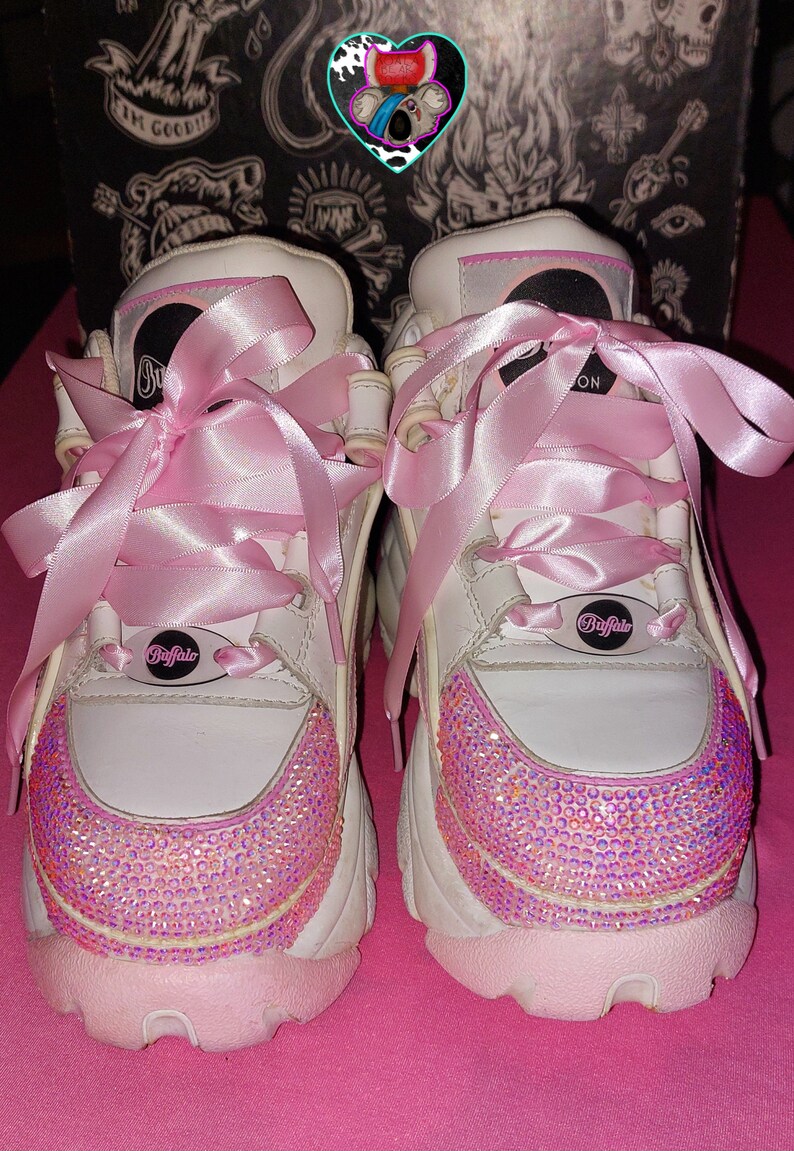 Buffalo Customised Trainers Size 4 - Etsy