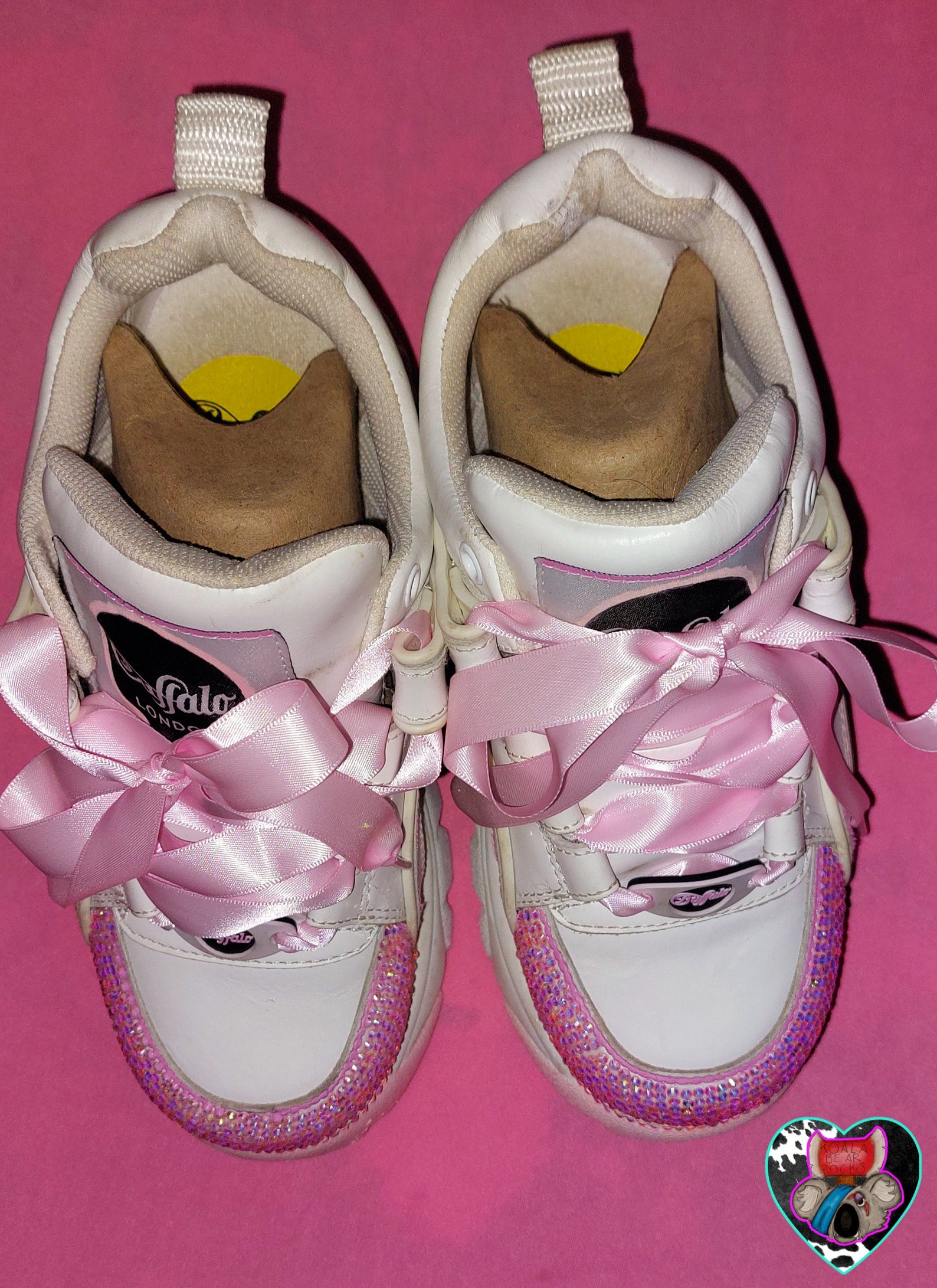 Buffalo Customised Trainers Size 4 - Etsy