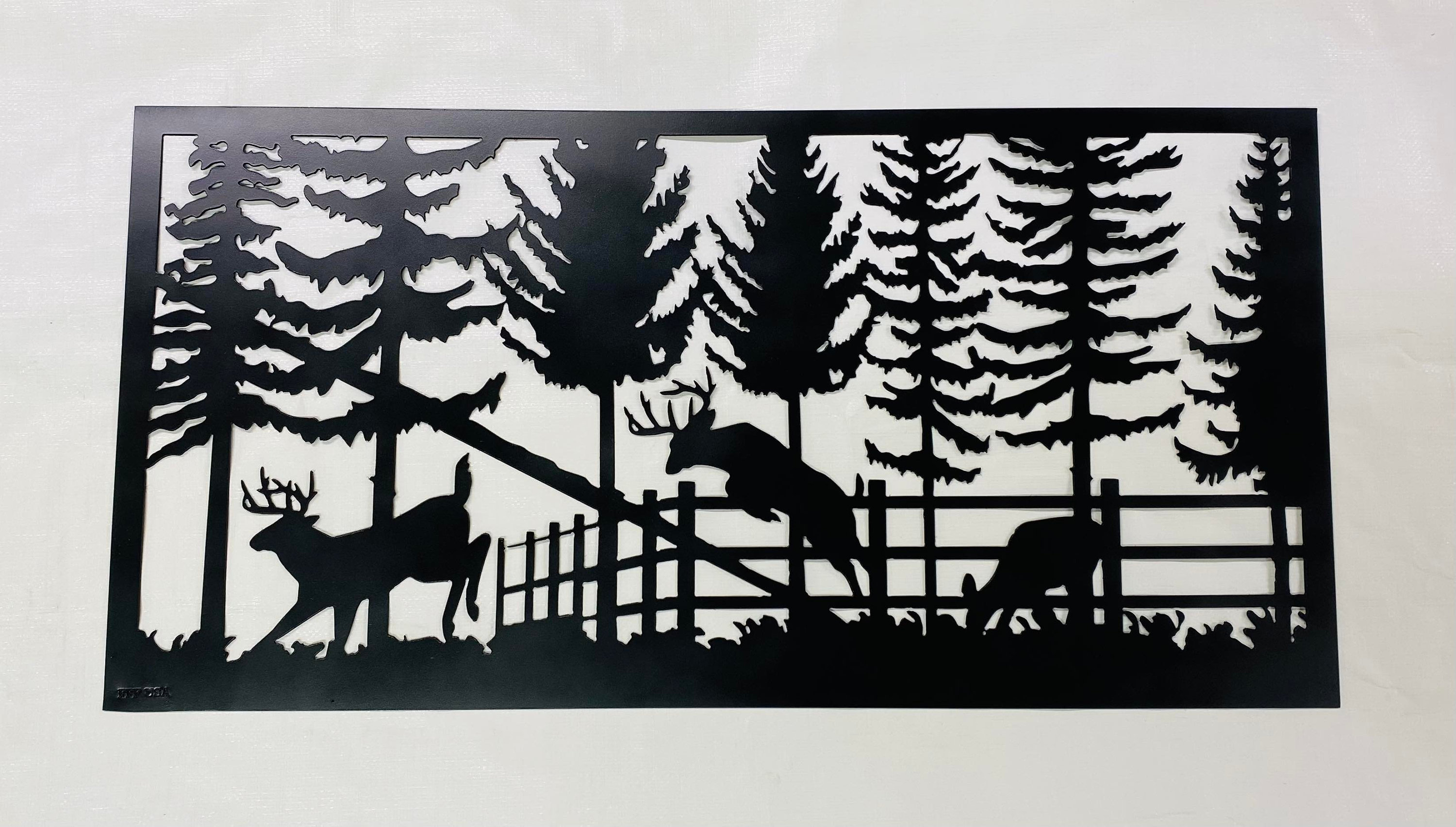 Fiery Furnace Plasma Cut Wildlife Deer Scene - Etsy