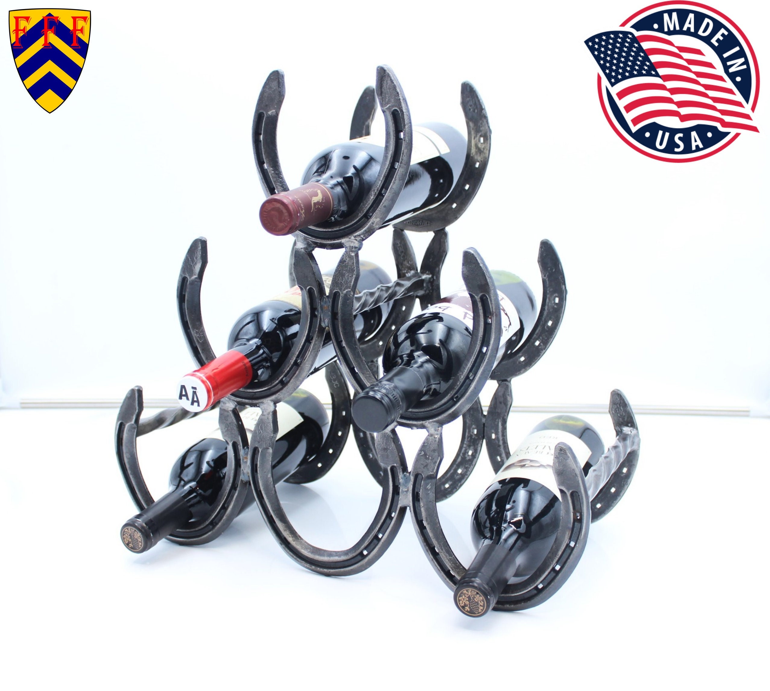 Horseshoe Wine Rack - Etsy