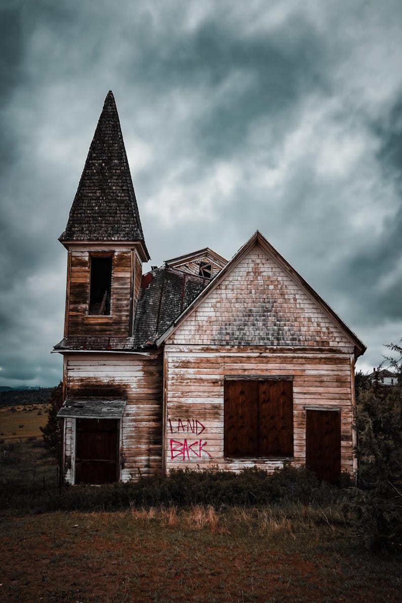 Abandoned Church - Abandoned Photography, Rural Landscape, Oregon ...