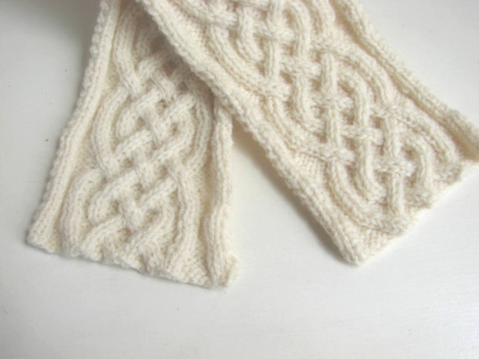 Knitting Pattern Scarf Celtic Braid Scarf Irish Cable Cable | Etsy UK