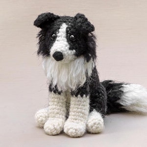 Crochet Pattern for Finnly, Realistic Crochet Border Collie Dog ...