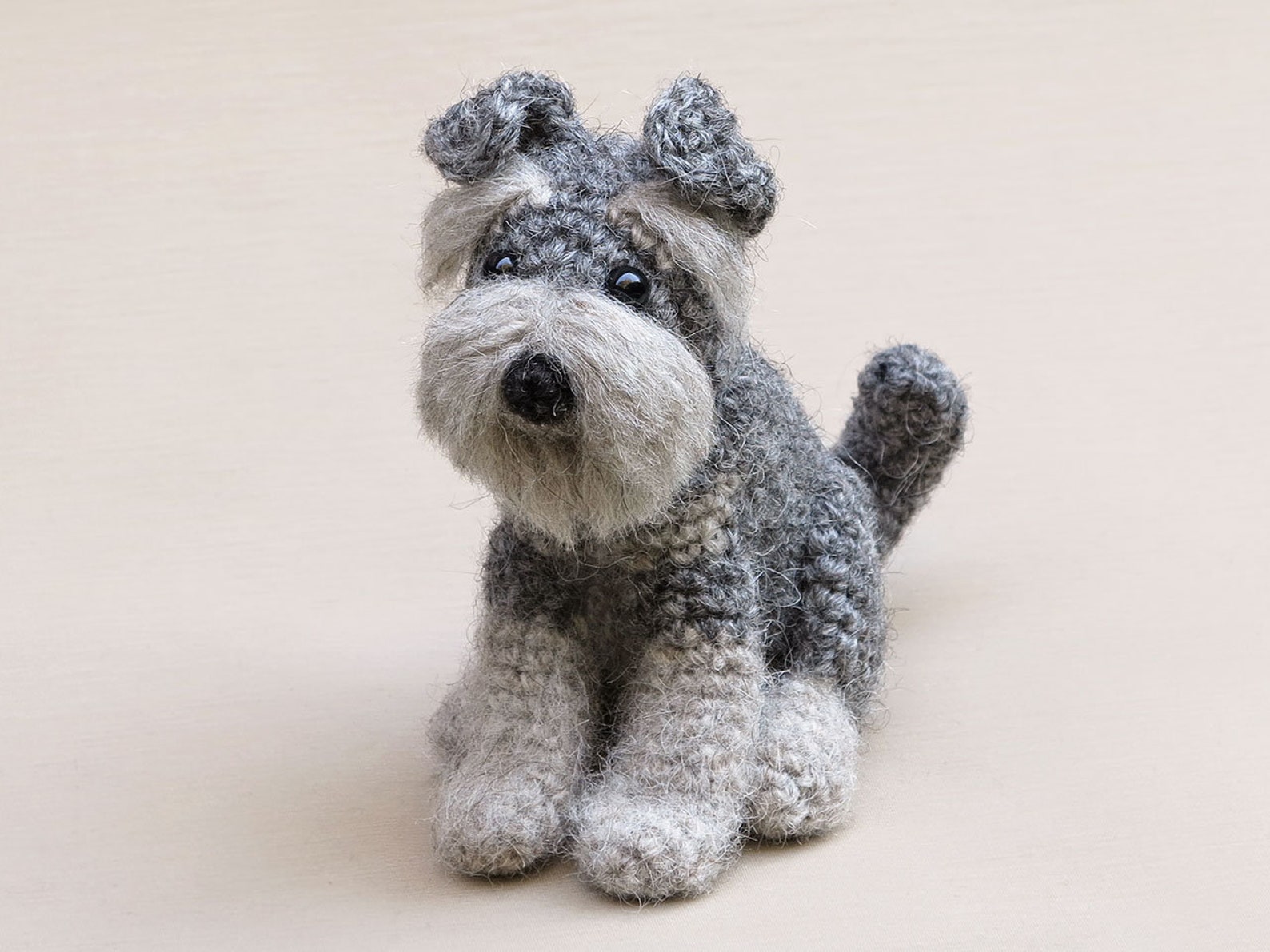 Crochet Pattern for Schnoodge, Realistic Crochet Schnauzer Dog ...