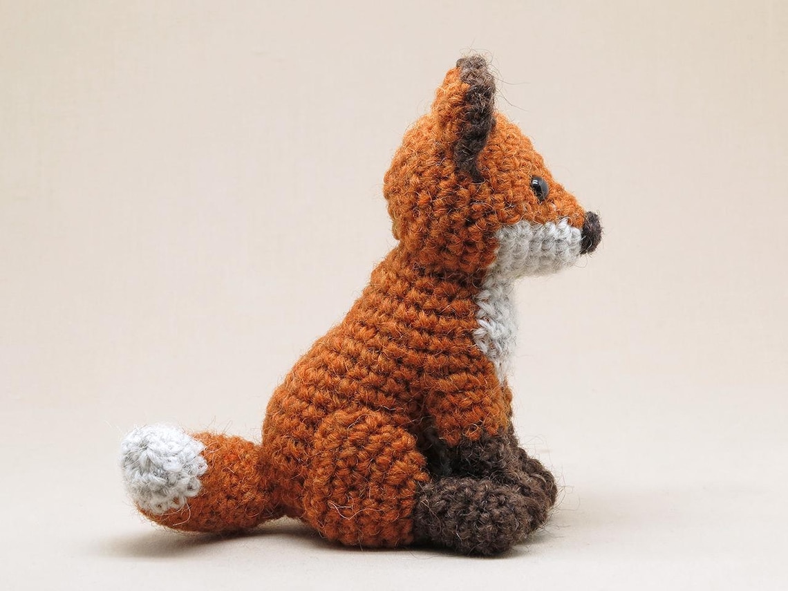 Crochet Pattern for Young Flamsie, Realistic Crochet Fox - Instant ...
