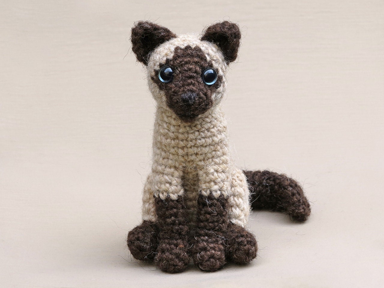 Crochet Pattern for Maisie, Realistic Crochet Siamese Cat Amigurumi ...