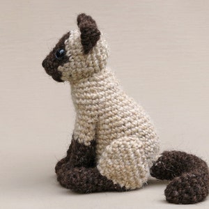 Crochet Pattern for Maisie, Realistic Crochet Siamese Cat Amigurumi ...