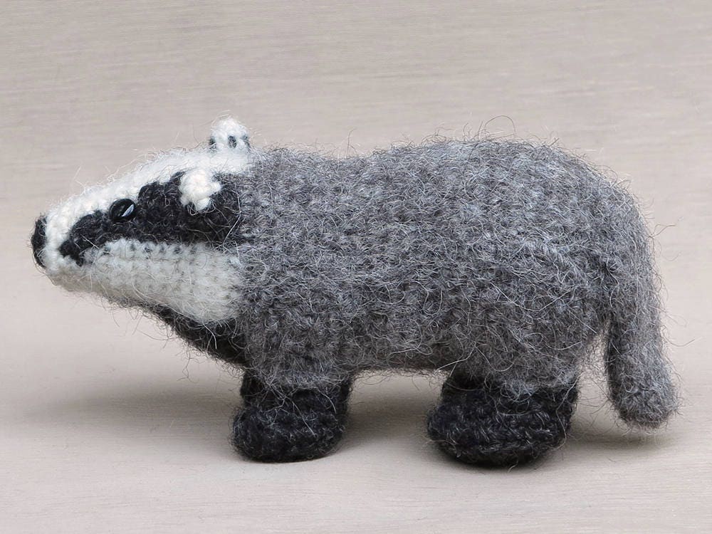 Crochet Pattern for Realistic Crochet Badger Amigurumi - Etsy