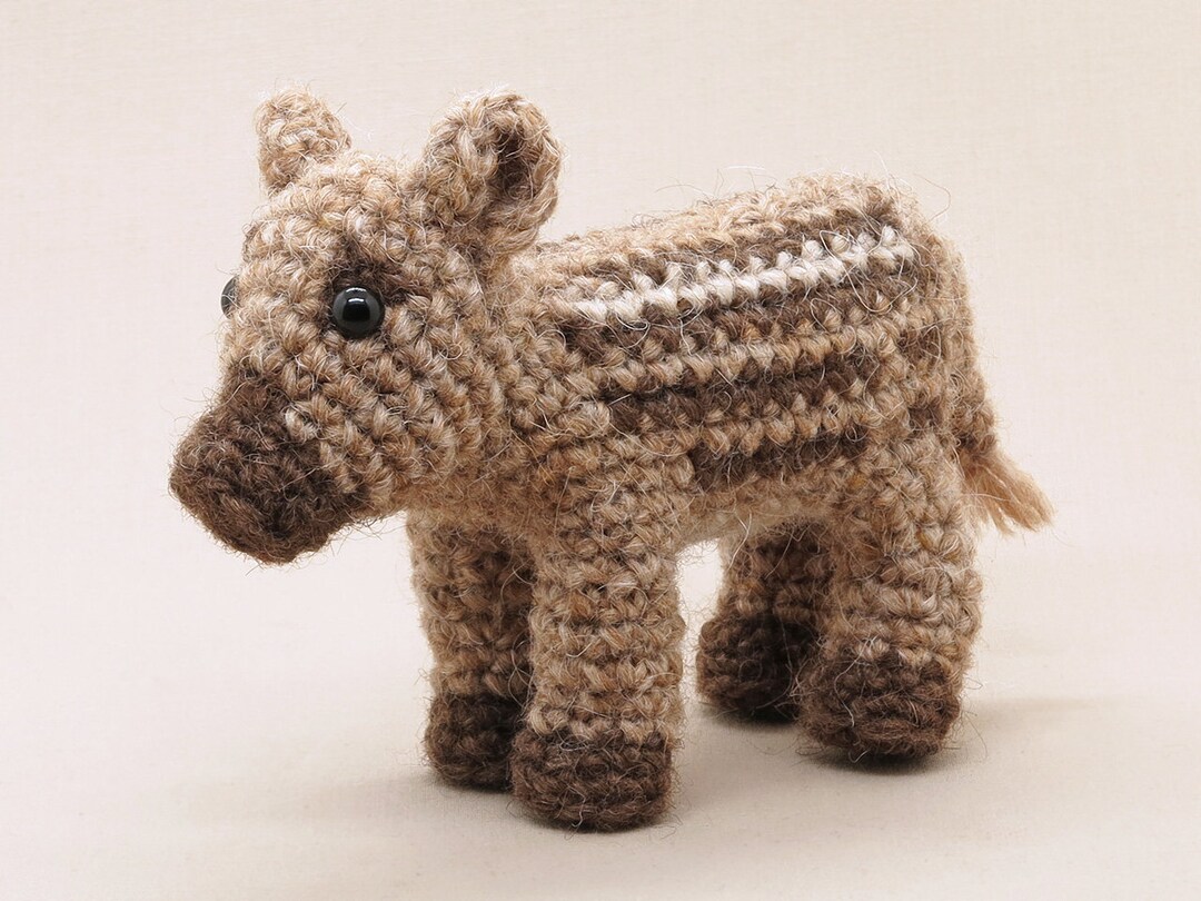 Crochet Pattern for Frissle, Realistic Crochet Baby Wild Boar Aka ...