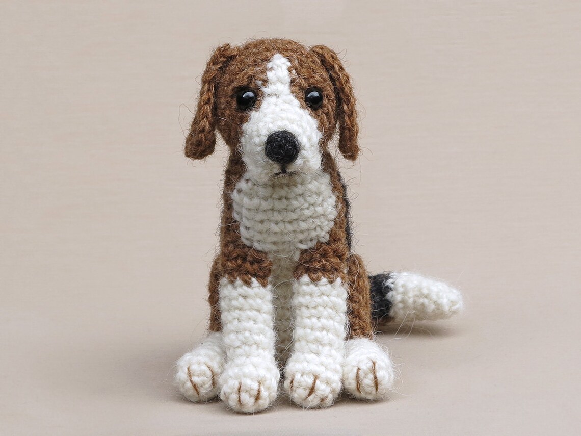 Hambea Realistic Crochet Beagle Dog Amigurumi Pattern - Etsy