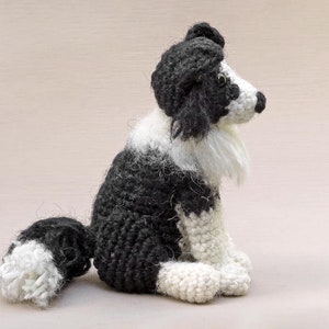 Crochet Pattern for Finnly, Realistic Crochet Border Collie Dog ...