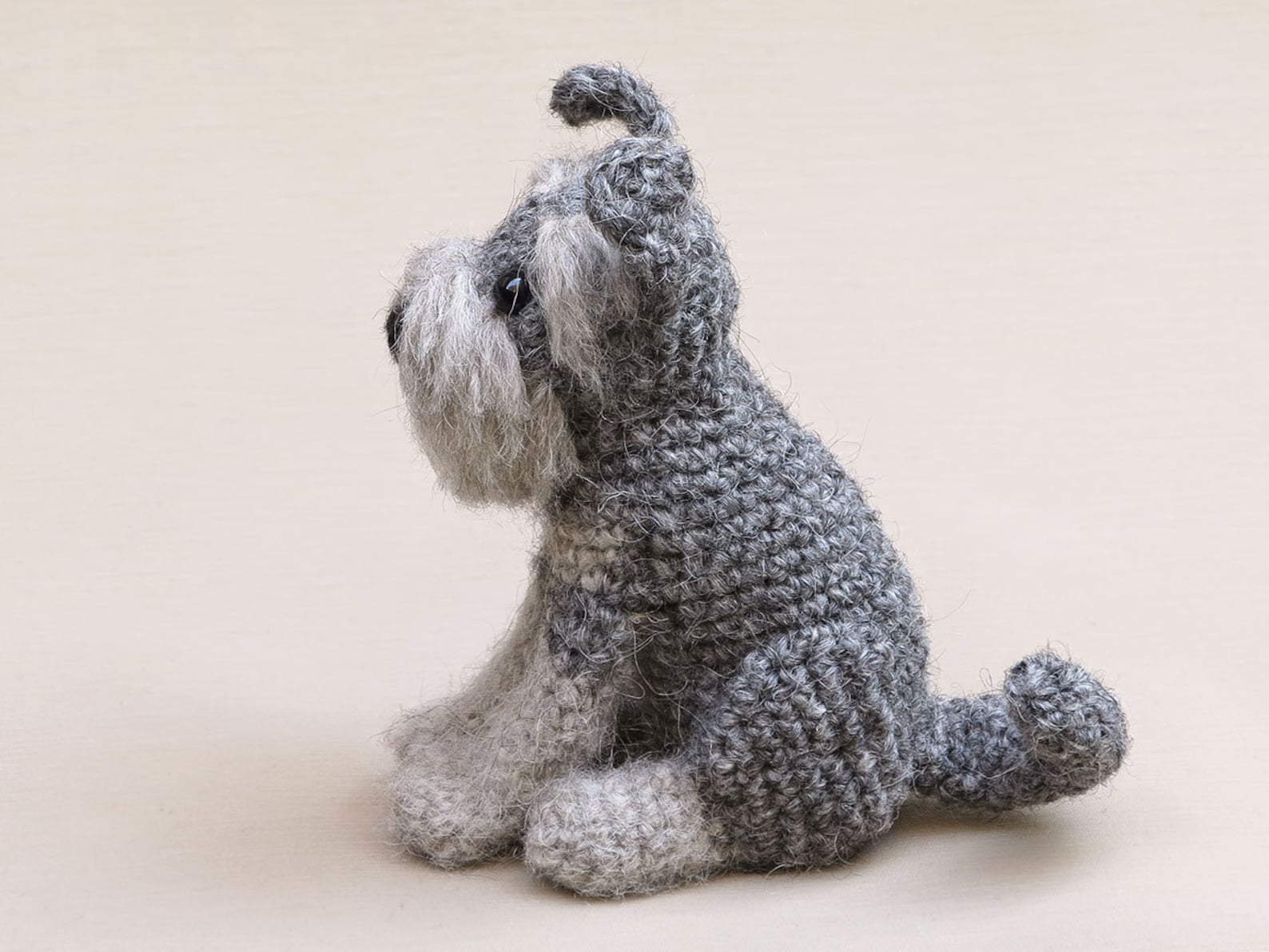 Crochet Pattern for Schnoodge, Realistic Crochet Schnauzer Dog ...