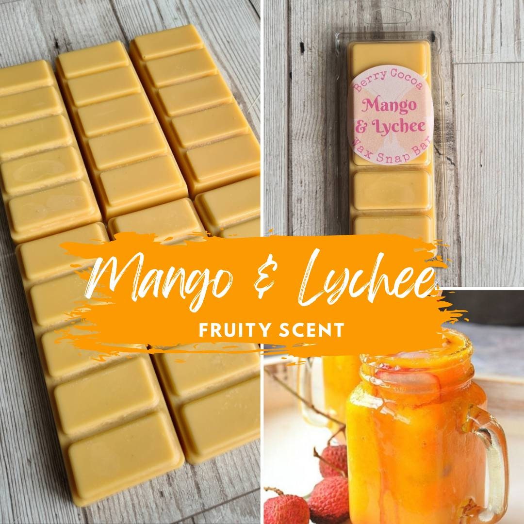 Mango and Lychee Wax Melts, Mango Scent, Tropical Wax Melts, Fruity ...