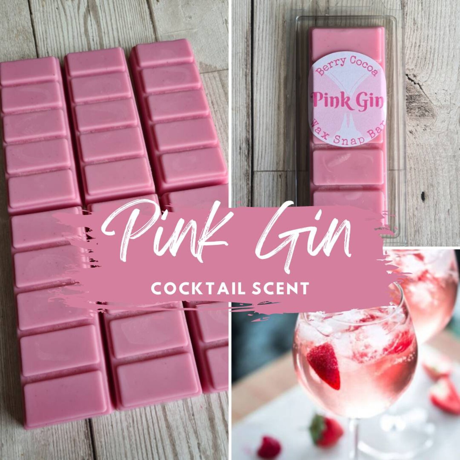 PINK GIN Wax Melts, Pink Gin, Gin Lovers, Gin Gift, Gin Fragrance ...