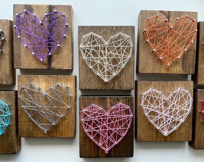 Mini Heart String Art - You Are Loved - Cute Desk Accessories ...