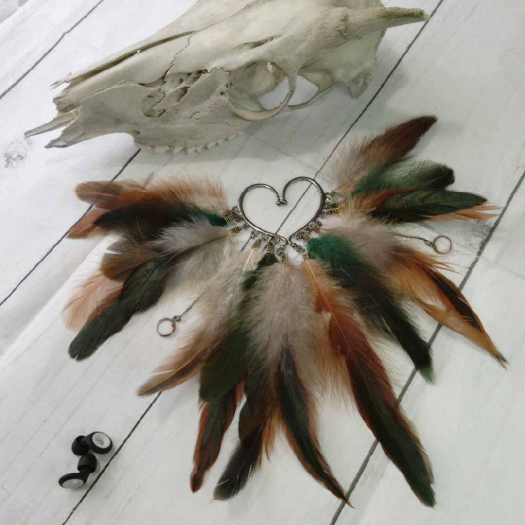 Feather Ear Wrap for Loop Earplugs Customizable - Etsy