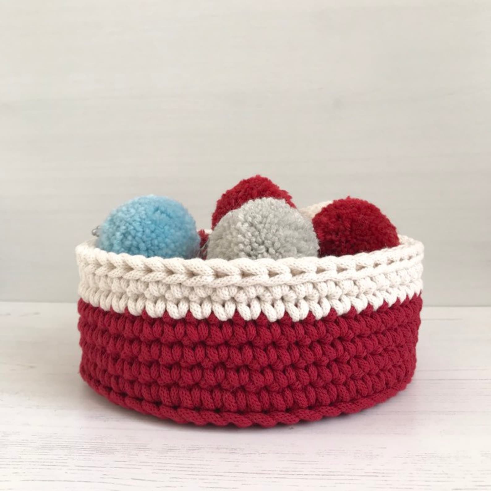 Round crochet basket pattern instant download pdf tutorial | Etsy