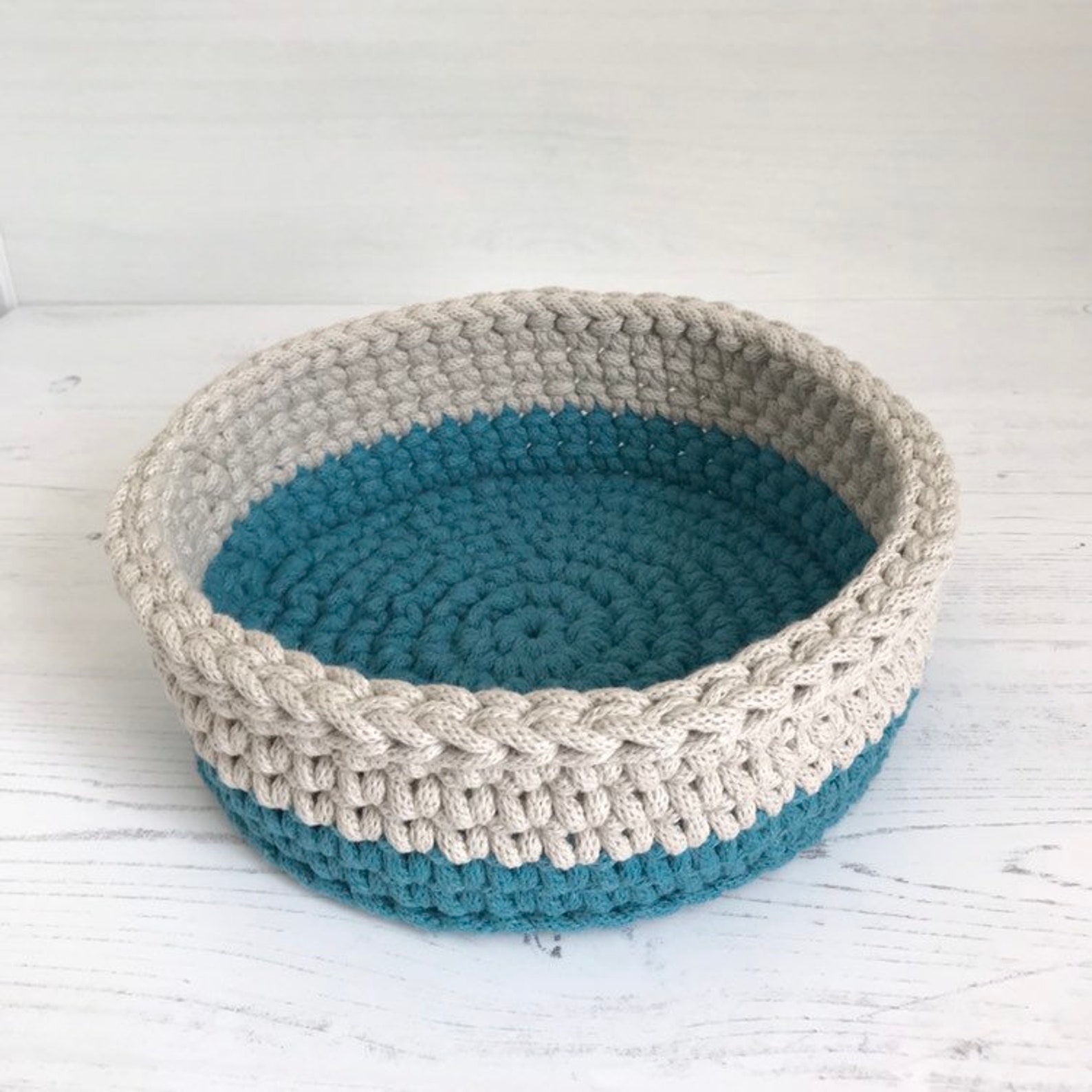 Round Crochet Basket Pattern Instant Download Pdf Tutorial | Etsy UK