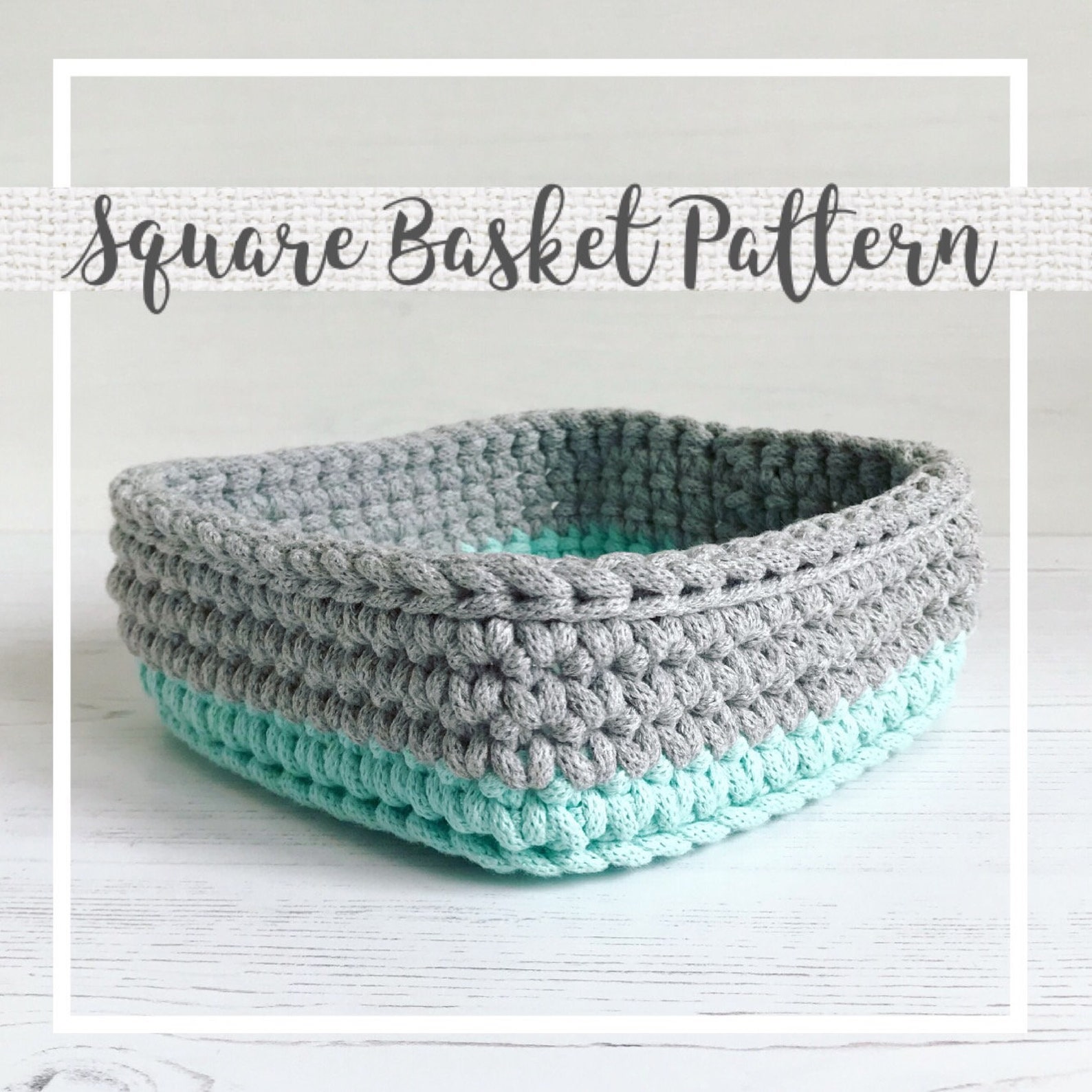 Crochet Basket Pattern Crochet Pattern Crochet Basket - Etsy