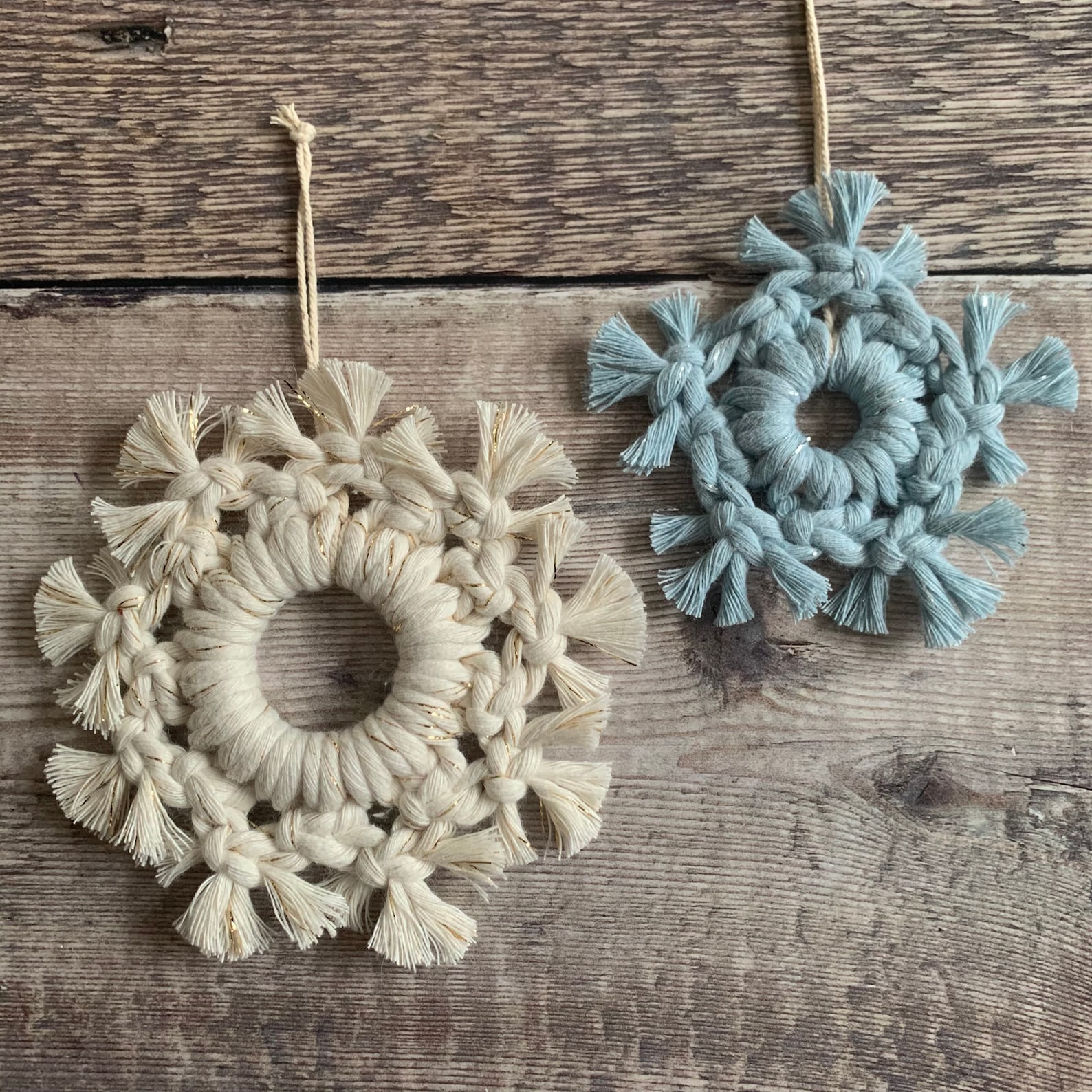 Digital Download Macrame Snowflake Tutorial Christmas | Etsy