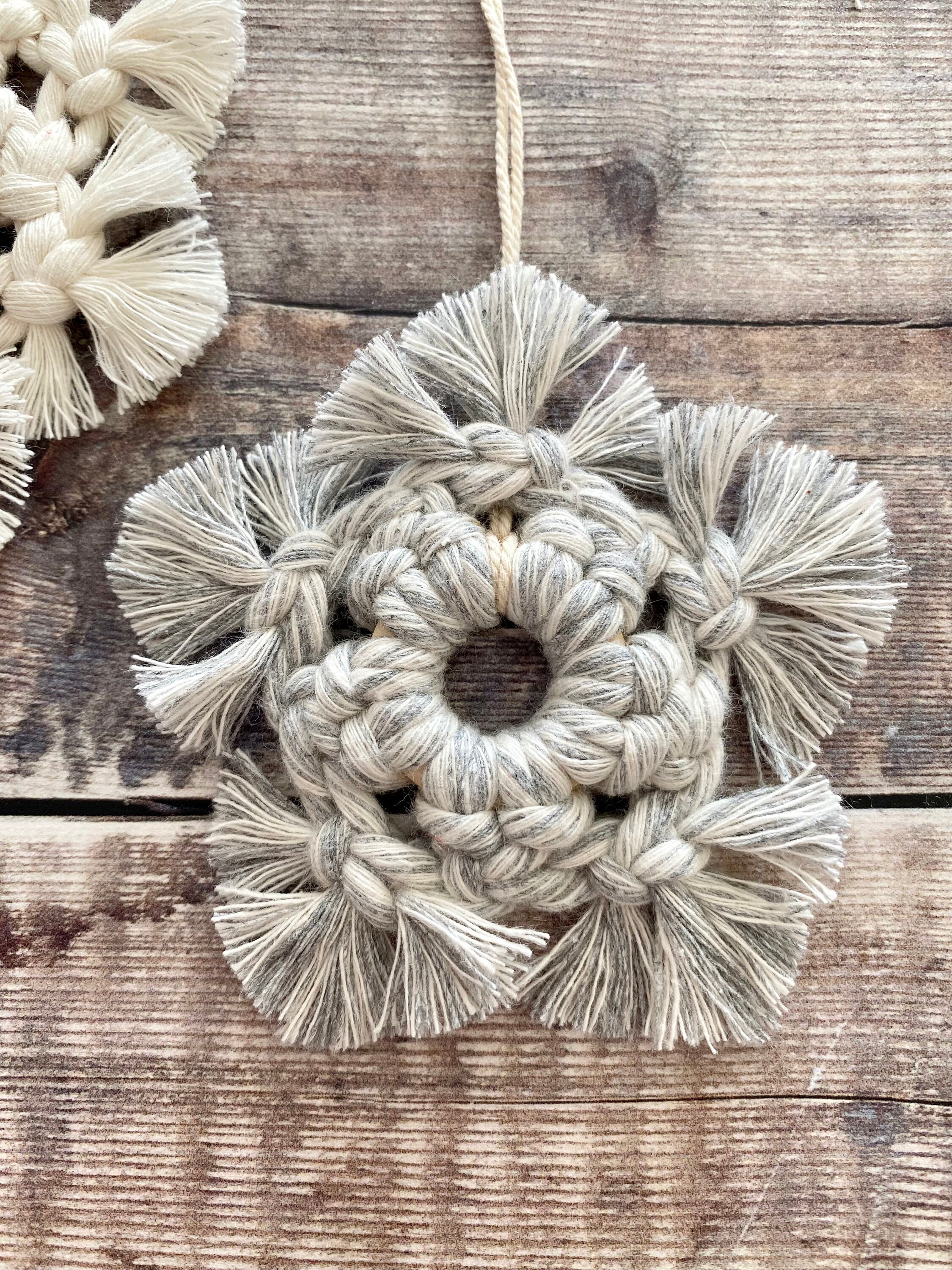 Digital Download Macrame Snowflake Tutorial , Christmas Decoration ...