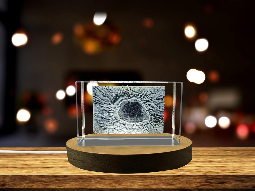 Yellowstone 3D Crystal Award – Engraved Recognition Trophy, Nature ...