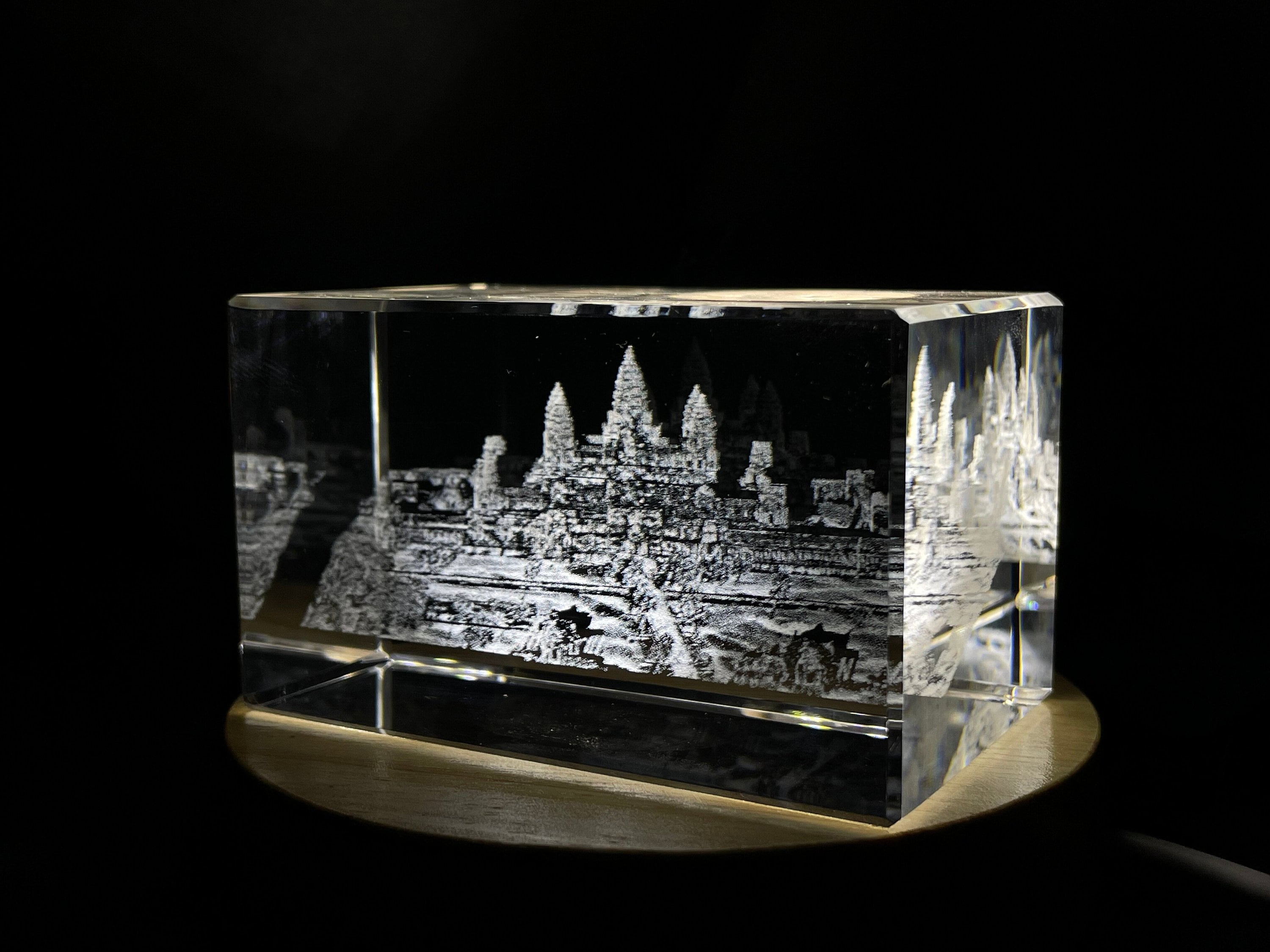 Angkor Wat 3D Engraved Crystal Keepsake Souvenir - Etsy
